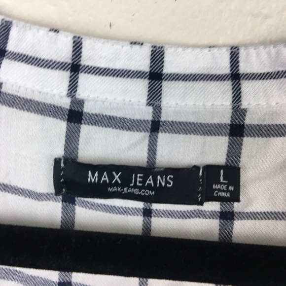 Max Jeans | Tops | Max Jeans Flannel Blouse Large | Poshmark